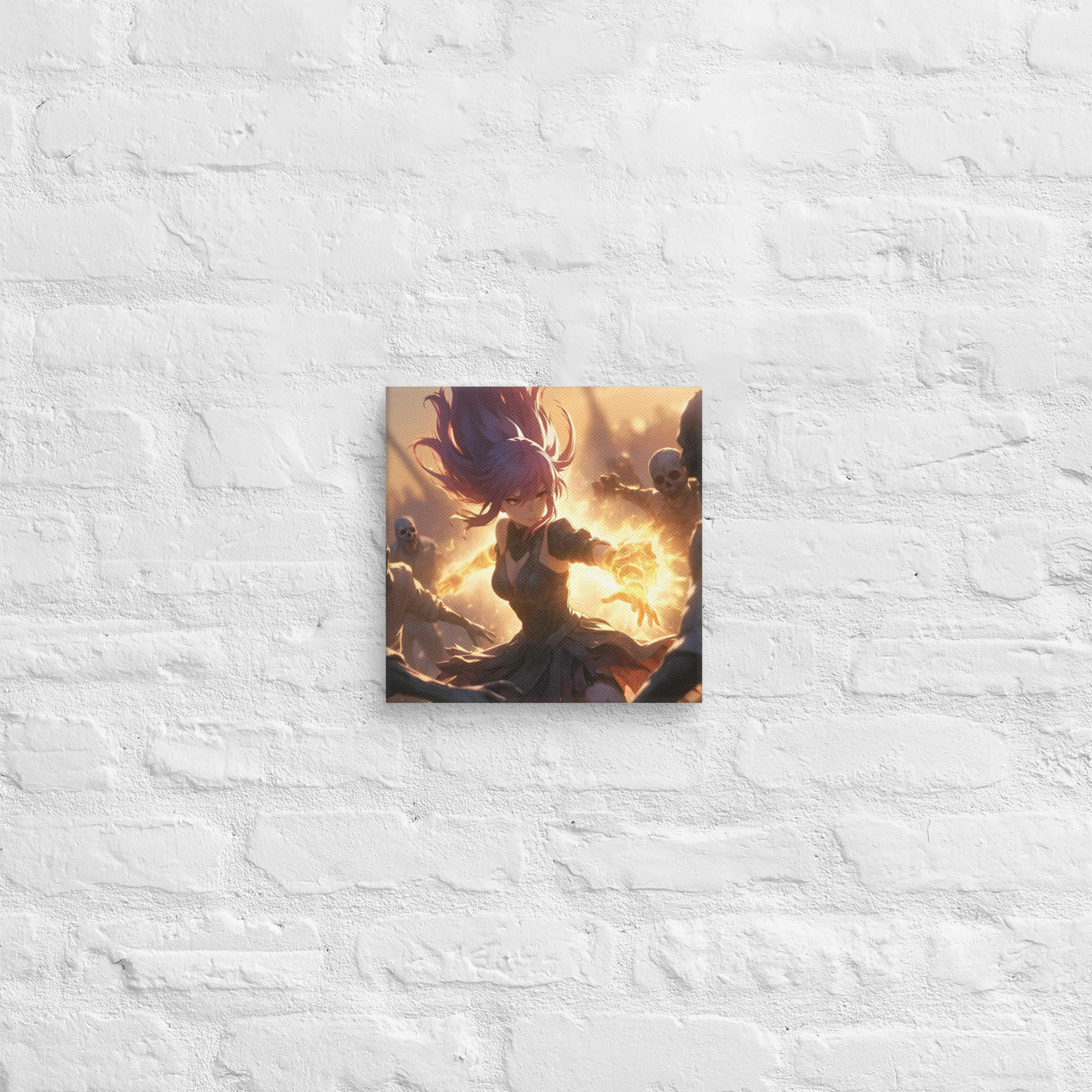Zombie Girl Fight Canvas – Otaku Aesthetics